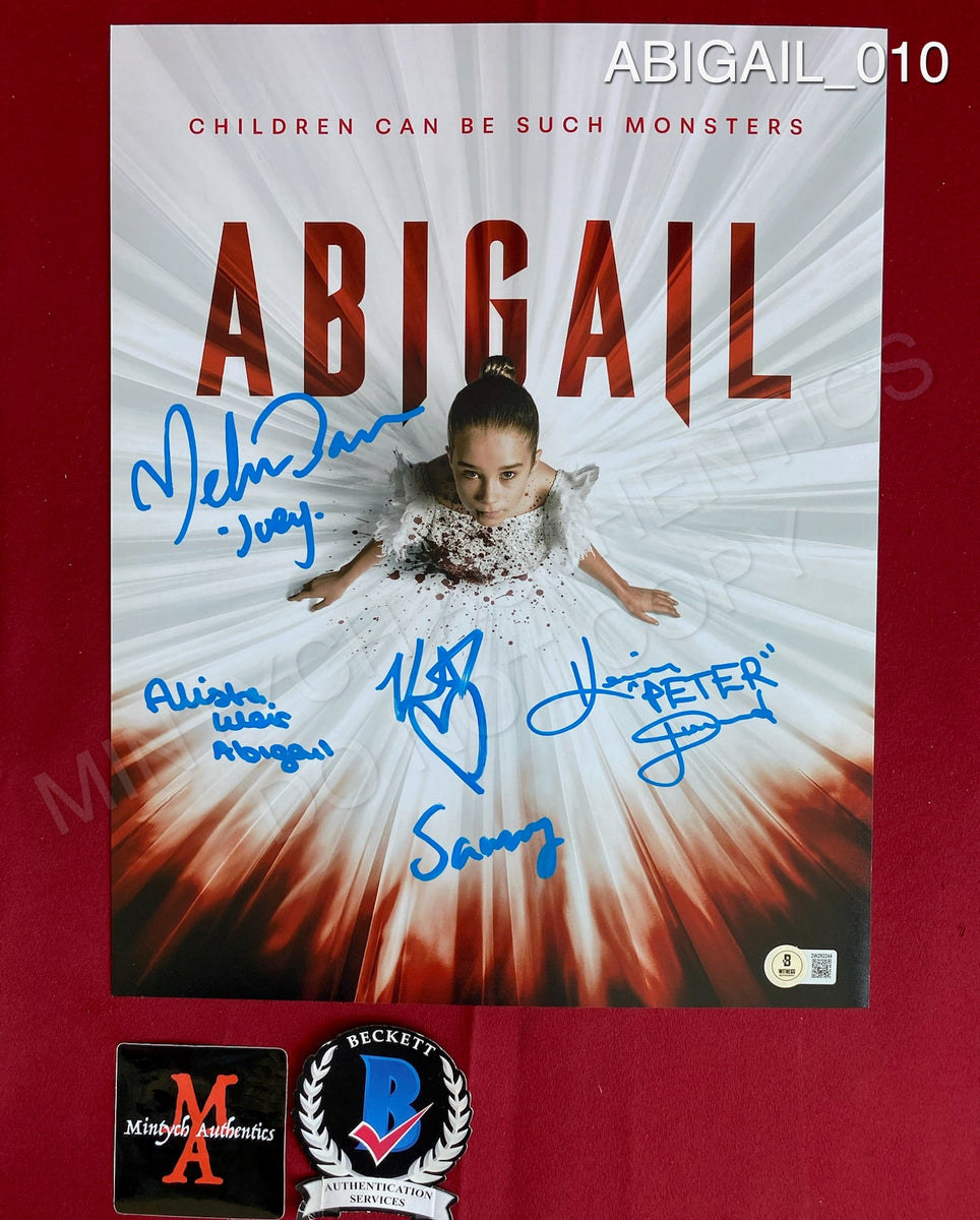 ABIGAIL_010 - 11x14 Photo Autographed By Alisha Weir, Kevin Durand, Me – Mintych Authentics