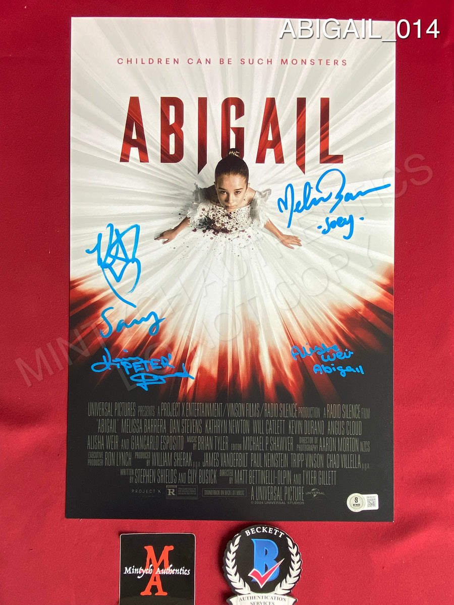ABIGAIL_014 - 11x17 Photo Autographed By Alisha Weir, Kevin Durand, Me – Mintych Authentics