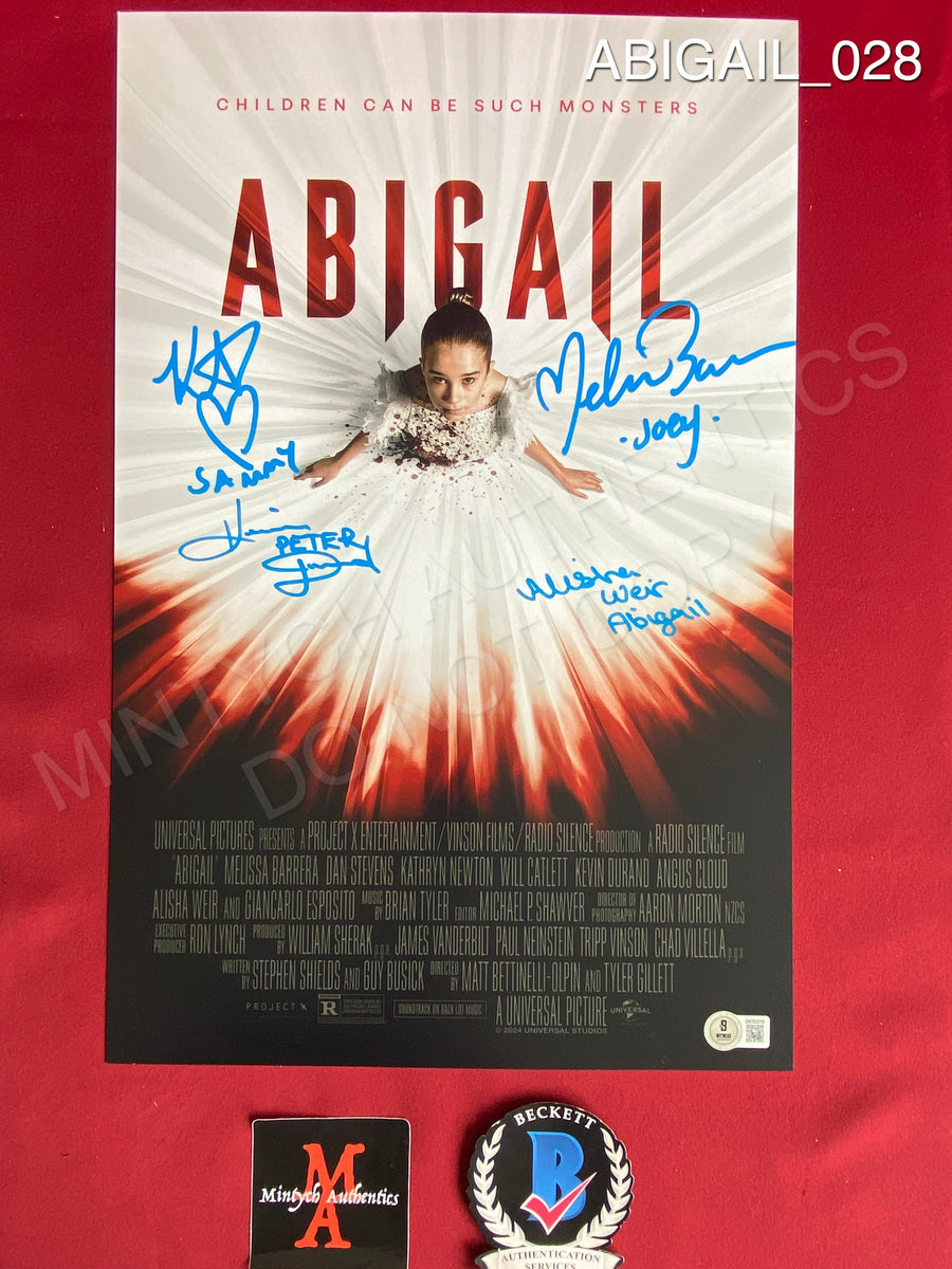 ABIGAIL_028 - 11x17 Photo Autographed By Alisha Weir, Kevin Durand, Me – Mintych Authentics