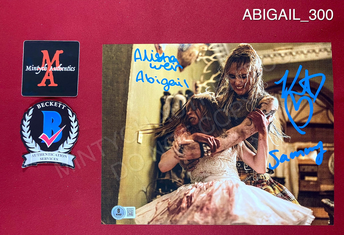 ABIGAIL_300 - 8x10 Photo Autographed By Alisha Weir & Kathryn Newton – Mintych Authentics