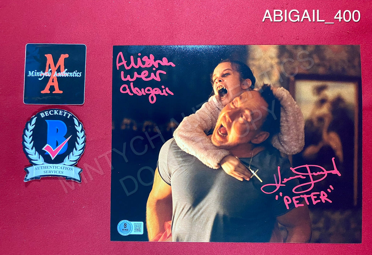 ABIGAIL_400 - 8x10 Photo Autographed By Alisha Weir & Kevin Durand – Mintych Authentics