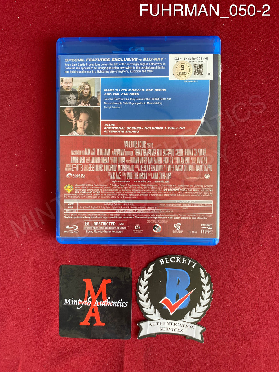 FUHRMAN_050 - Orphan Blu Ray Autographed By Isabelle Fuhrman – Mintych Authentics