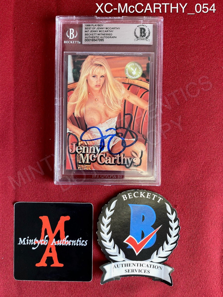 XC-McCARTHY_054 - 1998 Playboy Best of Jenny McCarthy #47 Jenny McCart – Mintych Authentics