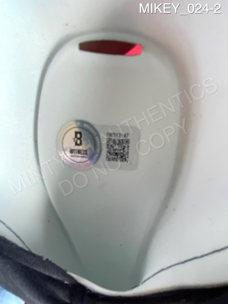 MIKEY_024 - Ghost Face Fun World Mask Autographed By Mikey Madison – Mintych Authentics