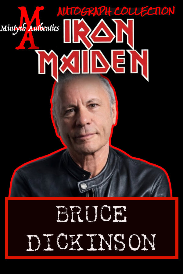 Bruce Dickinson Iron Maiden Autograph Collection – Mintych Authentics