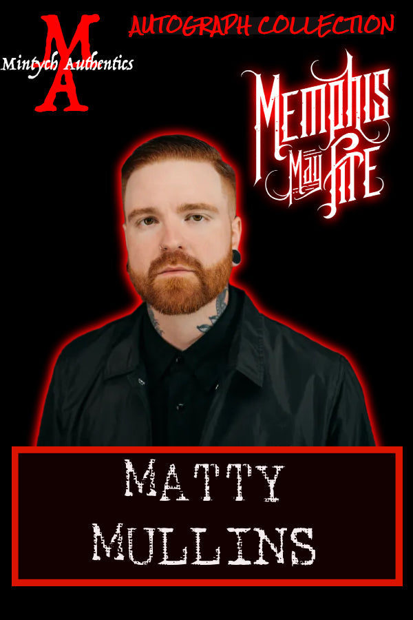 Matty Mullins Autographs - Memphis May Fire – Mintych Authentics