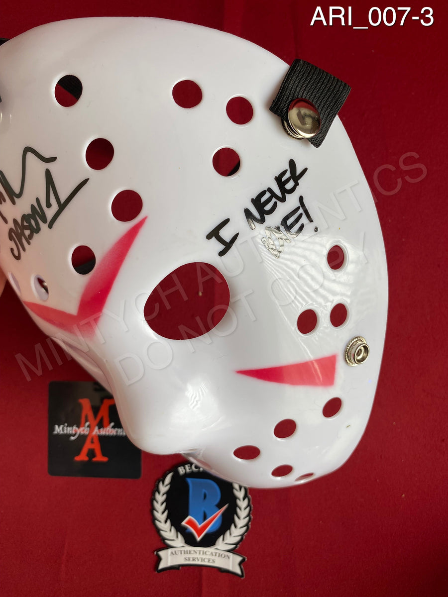 ARI_007 - Jason Voorhees Hockey Mask Mask Autographed By Ari Lehman ...