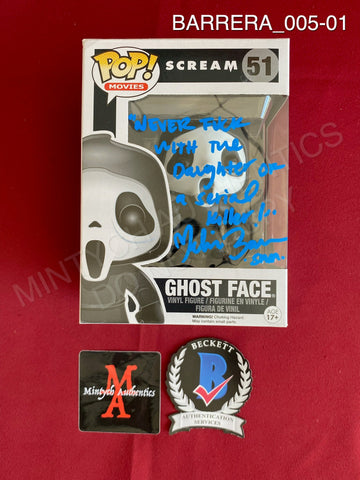 BARRERA_005 - Scream 51 Ghost Face Funko Pop! Autographed By Melissa B ...
