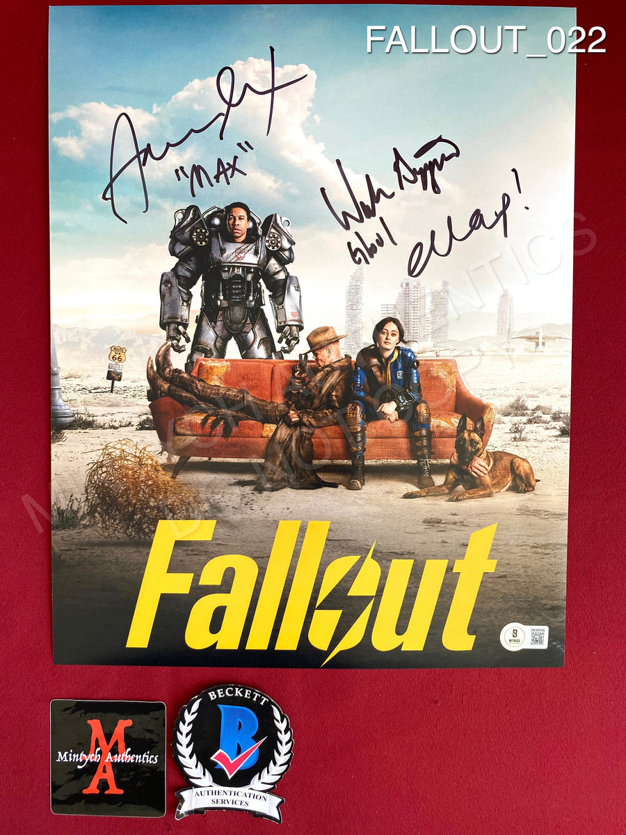 FALLOUT_022 - 11x14 Photo Autographed By Ella Purnell, Aaron Moten & W ...