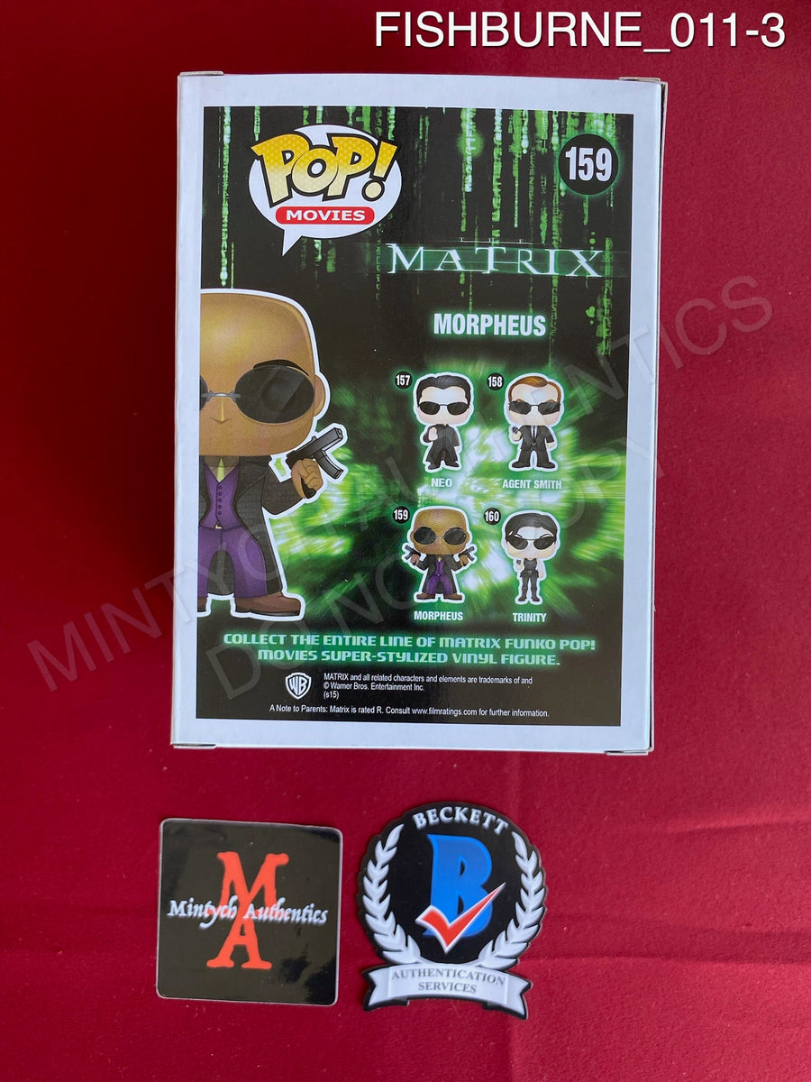 FISHBURNE_011 - Pop! Movies Matrix 159 Morpheus Funko Pop! Autographed ...