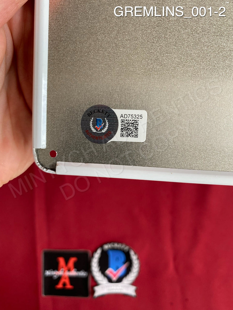 GREMLINS_001 - 8x12 Gremlins Tin Sign Autographed By Howie Mandel ...