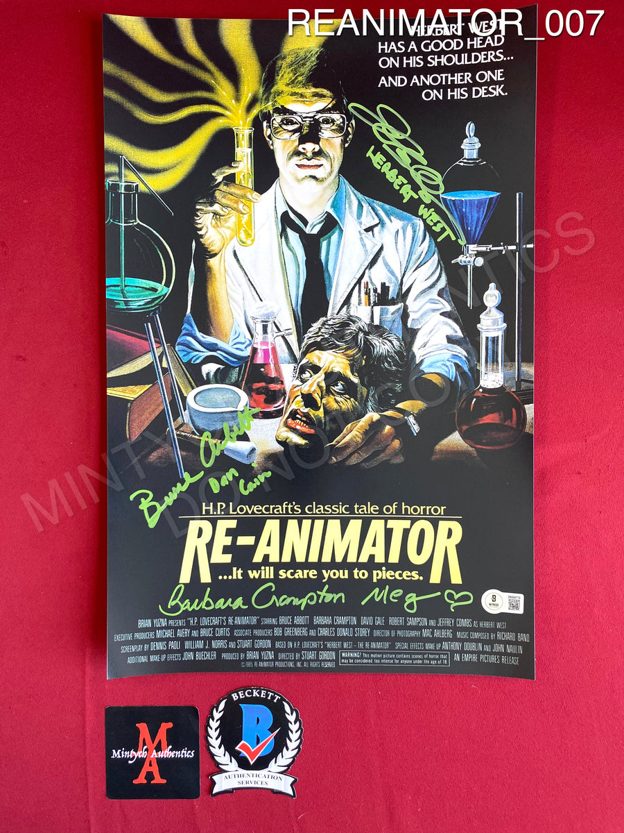 REANIMATOR_007 - 11x17 Photo Autographed By Jeffrey Combs, Bruce Abbot ...