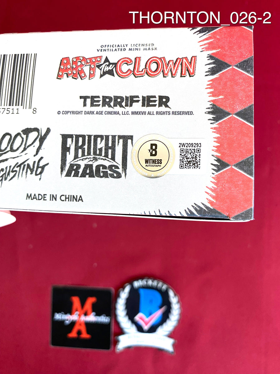 THORNTON_026 - Art The Clown Fright Rags Mini Mask Autographed By Davi ...
