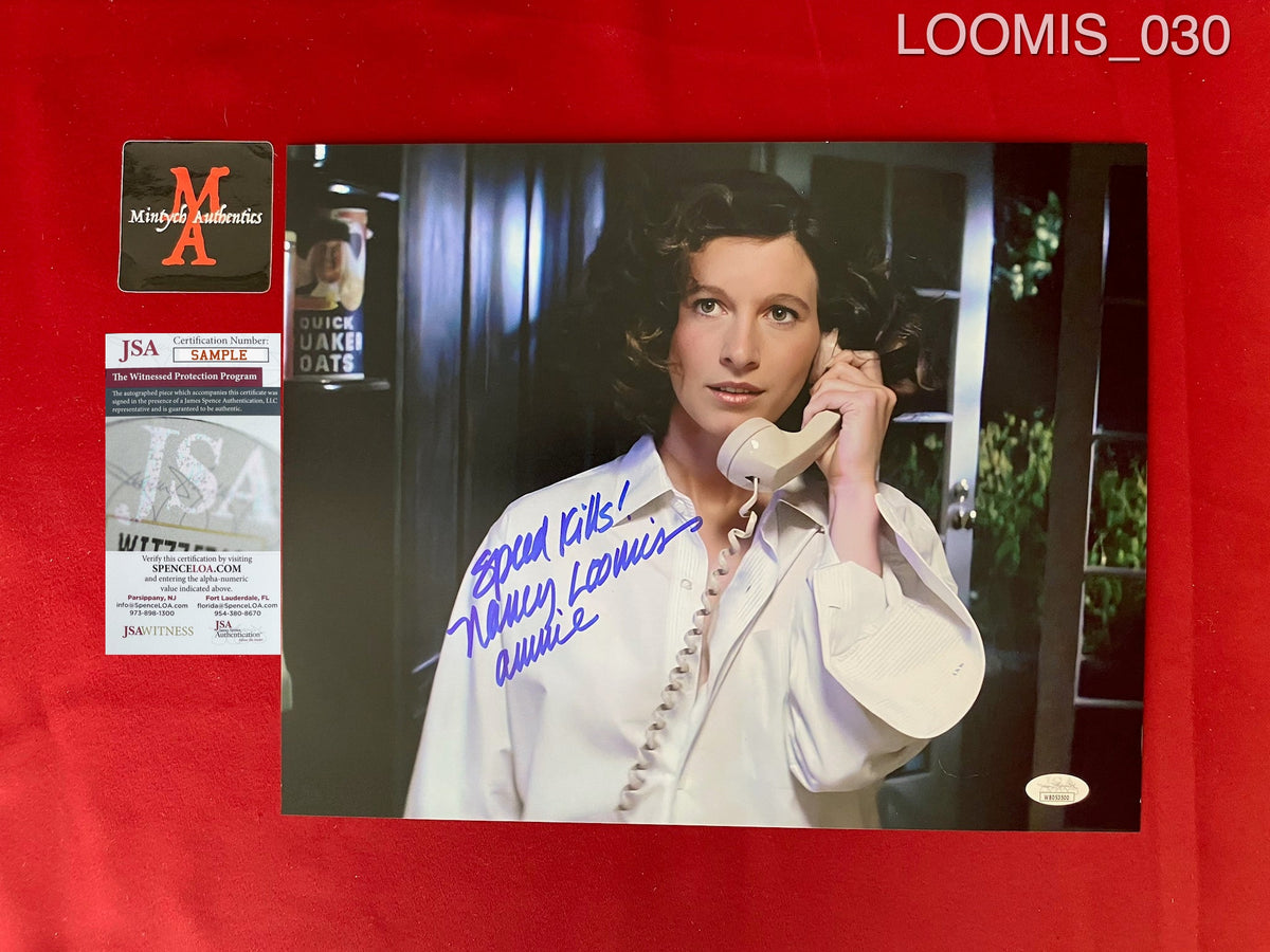 LOOMIS_030 - 11x14 Photo Autographed By Nancy Loomis – Mintych Authentics