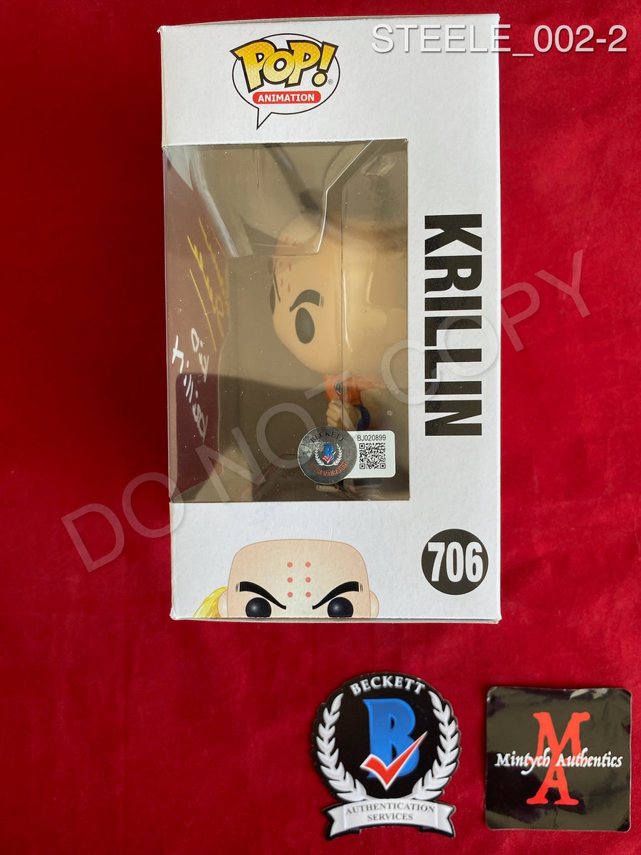 STEELE_002 - Dragon Ball Z 706 Krillin Funko Pop! Autographed By Lauri ...