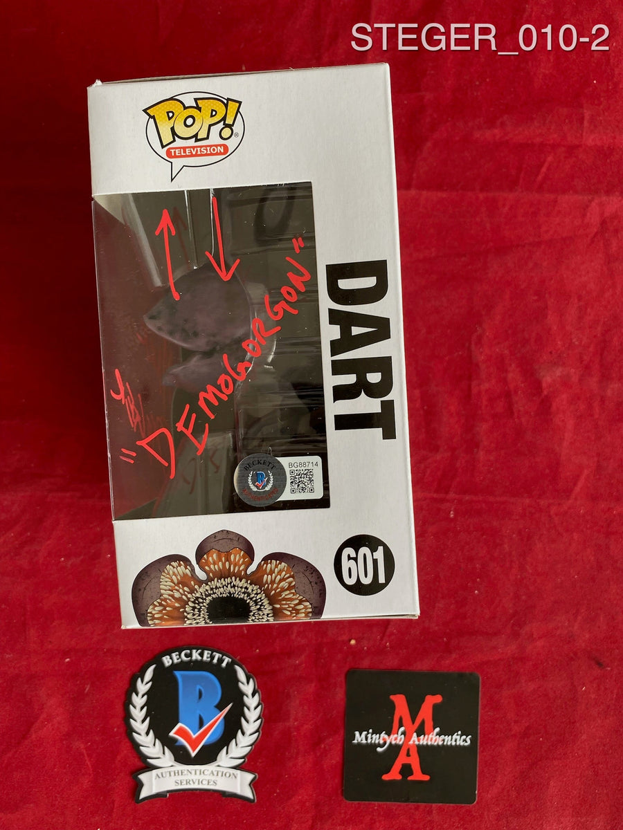STEGER_010 - Stranger Things 601 Dart Funko Pop! Autographed By Mark S ...