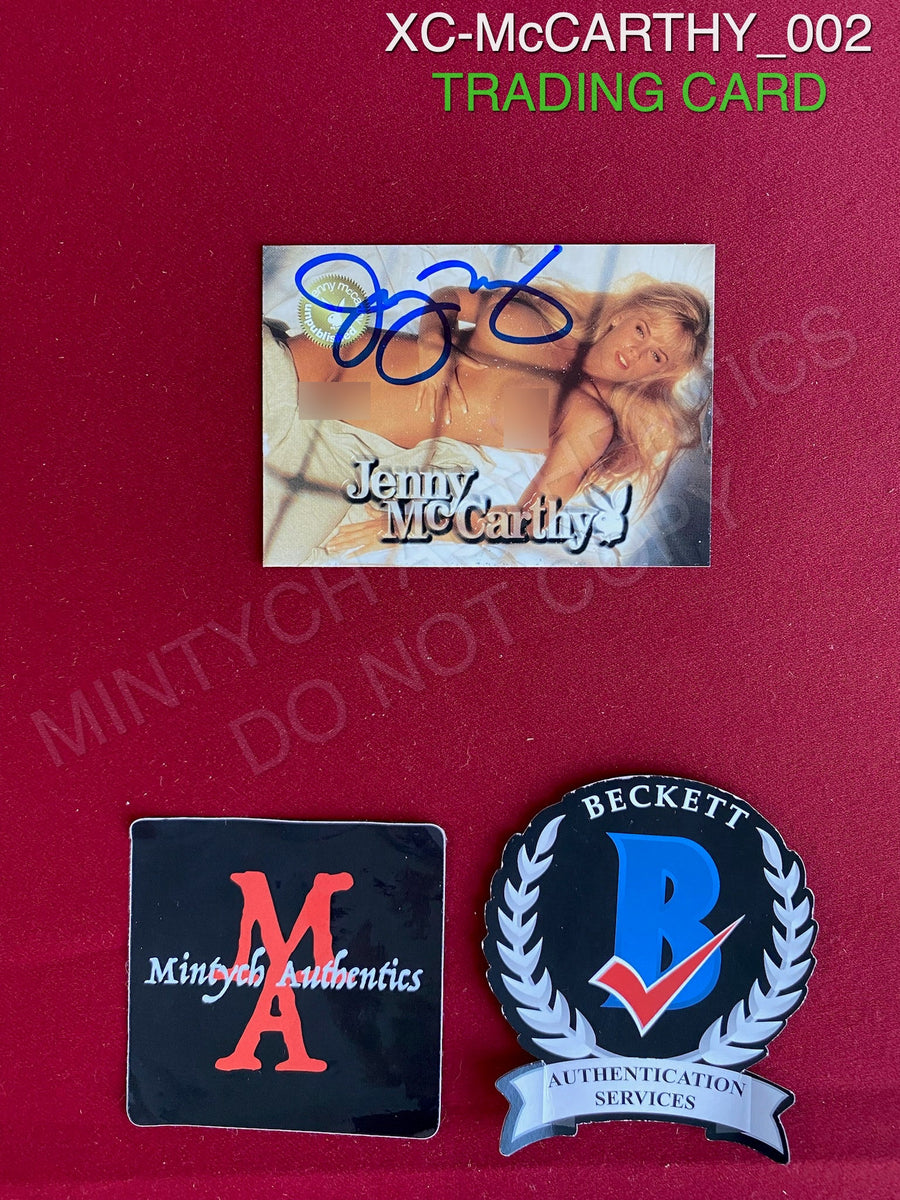 XC-McCARTHY_002 - Playboy Trading Card Autographed By Jenny McCarthy ...